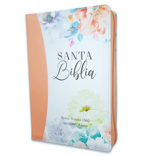 RVR60 Biblia Tamaño Manual Letra Gigante con Índice y Cierre: Imitación ...
